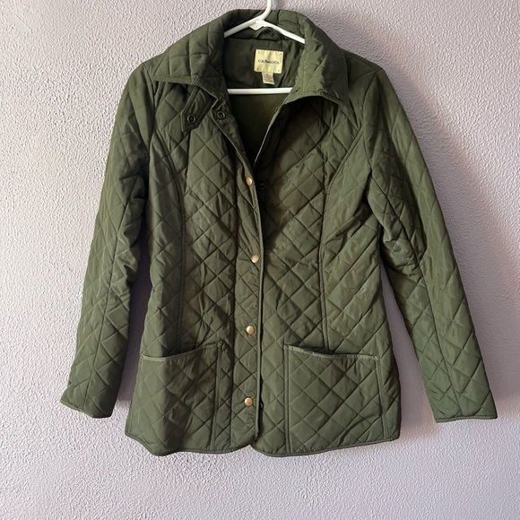 G.H. Bass & Co. | Jackets & Coats | Gh Bass Co Olive Quilted Utility ...